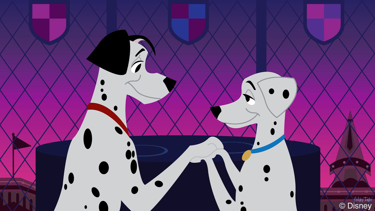 Disney Doodle: Pongo & Perdita Visit Cinderella’s Royal Table | Disney ...