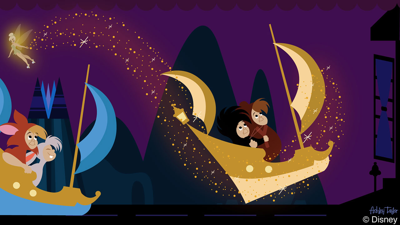 Disney Doodle: Tinker Bell Spreads Pixie Dust at Peter Pan’s Flight ...